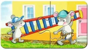 Ravensburger Moje první puzzle Zvířecí staveniště 9x2 dílků / od 2 let