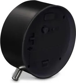 Hama Flores černá / budík / řízený rádiovým signálem / průměr 11 cm /