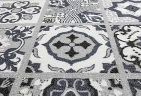 Protiskluzový běhoun Patchwork - šedý