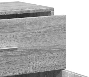 Příborníky 2 ks šedé sonoma 60 x 31 x 70 cm kompozitní dřevo,  3276551