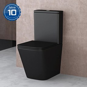 design stojící klozet DOPORRO DZ112 WC - BLACK - soft close