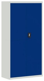 Petromila Kartotéka světle šedá a modrá 90 x 40 x 180 cm ocel