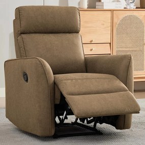 Sedací sestava BRAVEN 3+1+1 s FUNKCÍ RELAX | hnědá látka | EXTRA POHODLNÉ