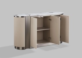 Komoda Stilig ST917C 158 cm mramor/béžová/nikl