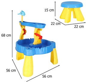 Creative Corner Vodní stůl písek a vodní dráha dvě úrovně příslušenství