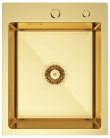Velazo Dřez 1 komorový, nerez - VE-4050G, 40x50 cm, zlatý