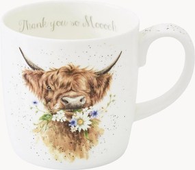 Hrnek z kostního porcelánu Thank You Cow