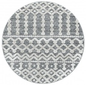 Ayyildiz Kusový koberec PISA 4710, kulatý, Šedá Rozměr koberce: 80 cm KRUH