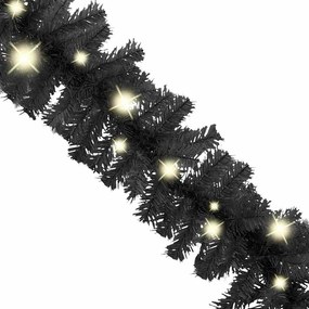Vánoční girlanda s LED světýlky 10 m černá 329190