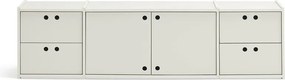 Krémový TV stolek 157x42x40 cm Wally – Teulat