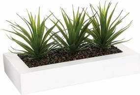 Umělá rostlina Aloe Vera v květináči, 31 x 16 x 17 cm