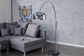 Noble Home Stojací lampa LINE II, 170-205 cm, chromovaná