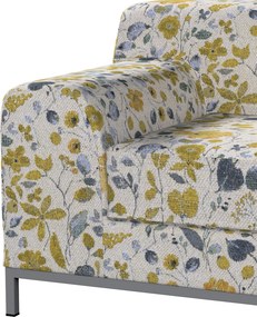Potah na pohovku IKEA , levé provedení Kramfors 2-místná barva žlutá látka pletený vzor, vzorované