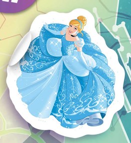 JIRI MODELS Omalovánky tvarované + samolepky Disney Princezny 2