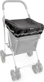 Rolser Poncho Basket reflexní černá / Pláštěnka pro nákupní tašku na k