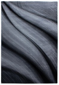 Ayyildiz, Kusový koberec Miami 6630 black, 80x300, šedá, kancelář