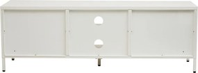Bílý ocelový TV stolek 150x50x45 cm Acier – Premier Housewares