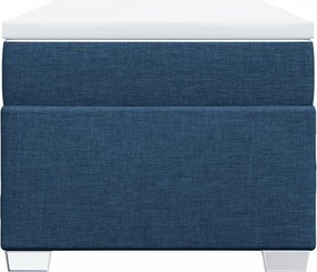 Box spring postel s matrací modrá 90x200 cm textil 3285108