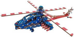 Woodcraft Dřevěné 3D puzzle Americký bojový vrtulních Apache