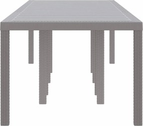 Zahradní stůl Světle šedá 300 x 100 x 73 cm polyratan 3378523