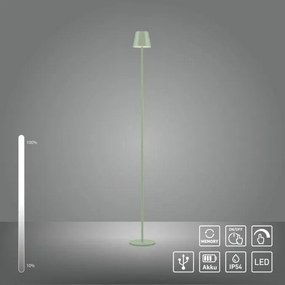 LD 19252-43 LED bateriové svítidlo zelené, stojací a stolní lampa, dotykový stmívač, IP54 pro venkovní použití 3000K - JUST LIGHT