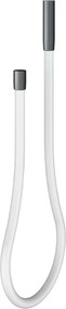 Keuco - Sprchová hadice, 180 cm, bílá/kartáčovaný černý chrom 59996131851