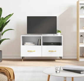 vidaXL TV skříňka 80 x 36 x 50 cm kompozitní dřevo [828949] Barva: bílá s vysokým leskem