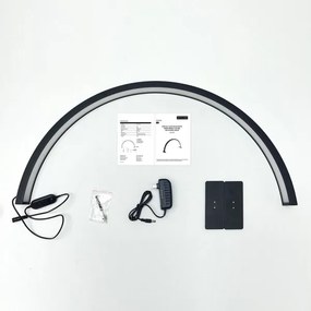 Brilagi - LED Stmívatelná oblouková lampa RADIO LED/30W/24/230V 3000-6500K černá