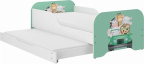 Wooden Toys Dětská postel MIKI 160x80 WYCIECZKA s funkcí spaní (1)