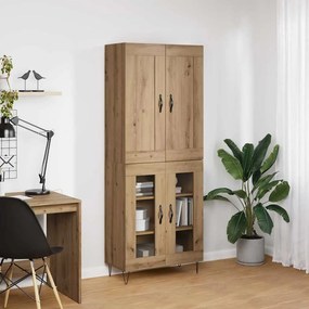 Vysoký bufet Artisanový dub 69,5 x 34 x 180 cm Kompozitní dřevo 3403169