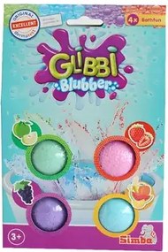 SIMBA Bublinkové bomby do koupele Glibbi Blubber / 4 ks / Barví vodu