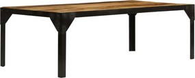 Konferenční stolek - masivní hrubý mangovník a ocel | 110x55x35 cm