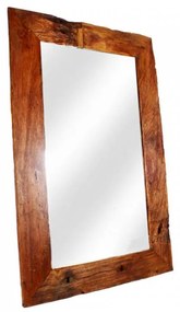 Zrcadlo s rámem, recyklovaný teak. 90 x 60 x 5 cm