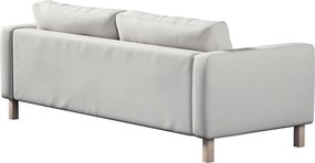 Potah na pohovku IKEA  Karlstad 3-místná, nerozkládací, krátký barva šedá látka pletený vzor