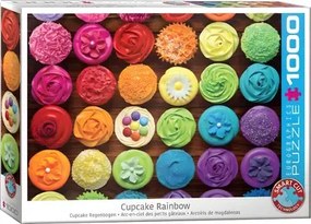 EUROGRAPHICS Puzzle Dortíková duha (Cupcake) / 1000 dílků / 68 x 48 cm