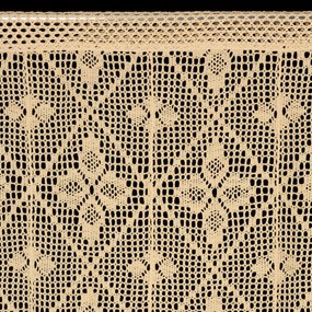 KRÁTKÁ ZÁCLONA NA PÁSCE MARTHA 150X30 CM SVĚTLEBÉŽOVÁ