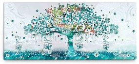 Malvis ® Obrazy tyrkysový strom Velikost: 100x40 cm