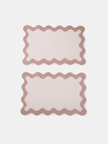 Sinsay - Prostírání se zvlněným okrajem 2 pack - béžová