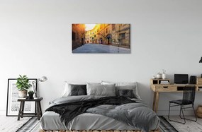akrylový obraz Italy Street budovy 100x50 cm