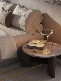 LED stmívatelná champaign zlatá stolní lampa Tilia
