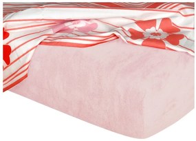 DADKA Froté prostěradlo pudrové Rozměr 90x200x25