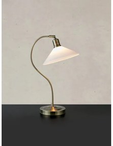 Markslöjd 108863 - Stolní lampa VELA 1xE27/40W/230V mosaz/bílá
