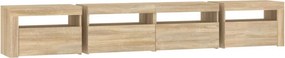 TV skříňka s LED osvětlením dub sonoma 240x35x40 cm 3152764