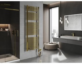 Mexen Ares, elektrické topné těleso 1800 x 600 mm, 600 W, zlatá lesklá, W102-1800-600-2900-50