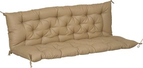 Outsunny Polstr na Lavici pro 3 Osoby 150x98x8 cm, Polstr s Popruhy, Sedací Polstr, Venkovní/Indoor Sedací Polstr, Polstrovaní pro Zahradní Nábytek, L