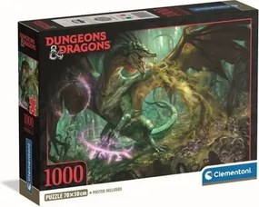 Clementoni 39961 Puzzle DungeronsDragons: Drak 1000 dílků / od 10 let