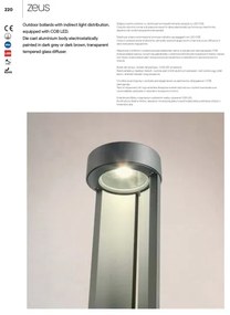 Redo 90366 - LED Venkovní lampa ZEUS LED/11,5W/230V 3000K 75 cm IP54 hnědá