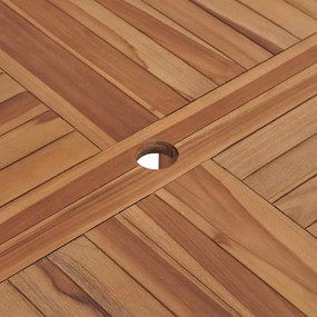 Zahradní jídelní stůl Ø 110 x 75 cm masivní teak 318476