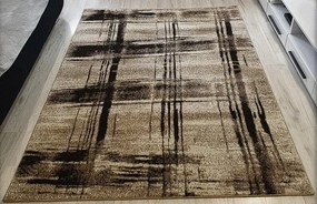 HU Moderní béžovo-hnědý koberec Rio 170-Cream-Cream s pleteným vzorem Rozměr: 60x100 cm