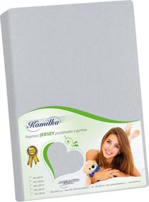 Bellatex Prostěradlo jersey Šedá 140x200 cm